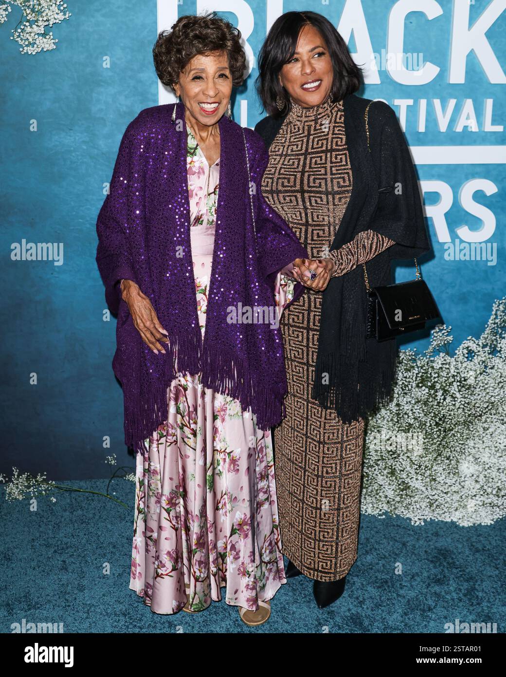 LOS ANGELES, CALIFORNIA, USA - FEBRUARY 17: Marla Gibbs and daughter ...
