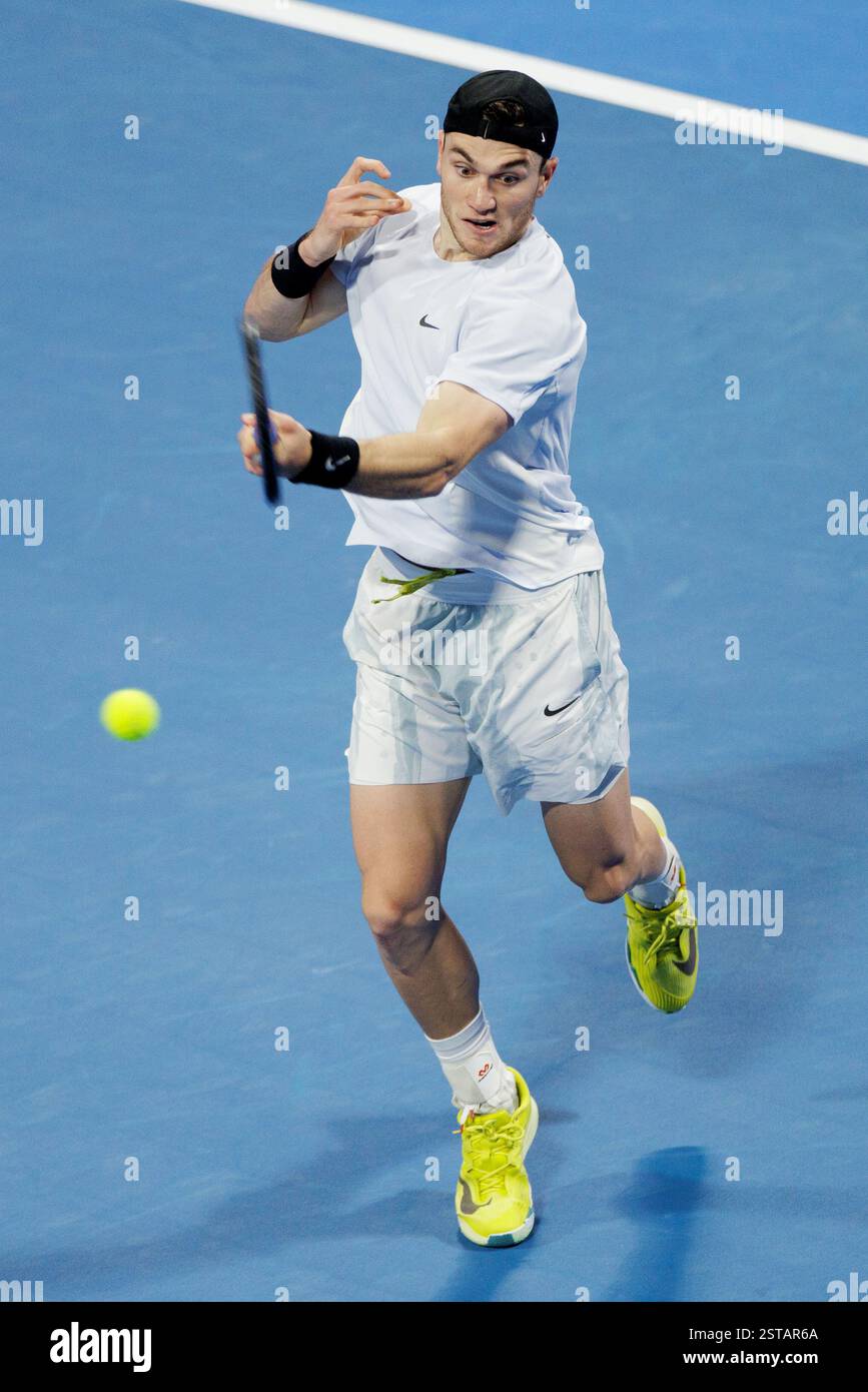 Doha, Qatar. 17th Feb, 2025. Jack Draper of Great Britain during the ...