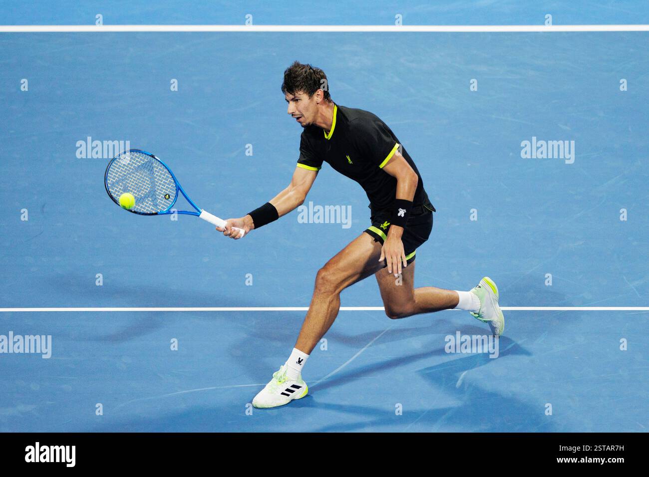 Doha, Qatar. 17th Feb, 2025. Alexei Popyrin of Australia during the ...