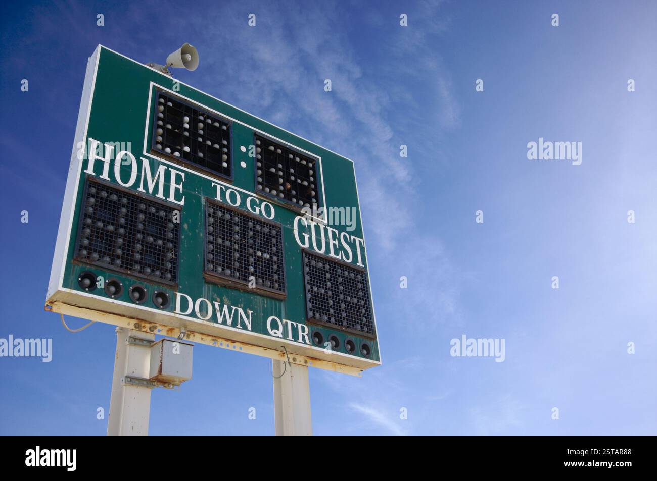 HIgh School Score Board Stock Photo - Alamy