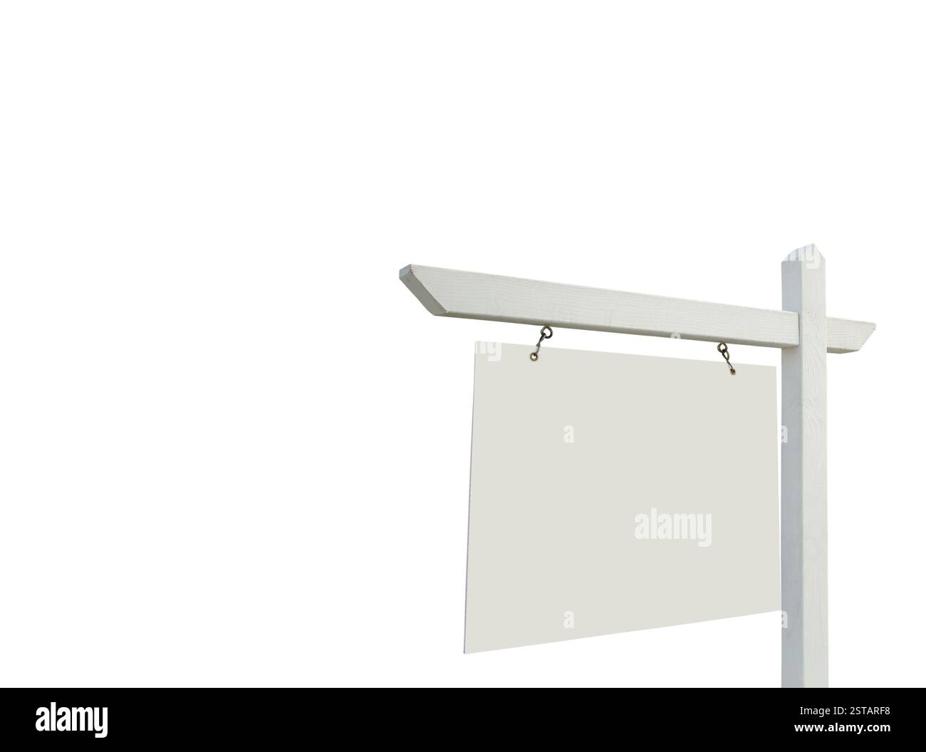 Blank Real Estate Sign Isolated Stock Photo - Alamy