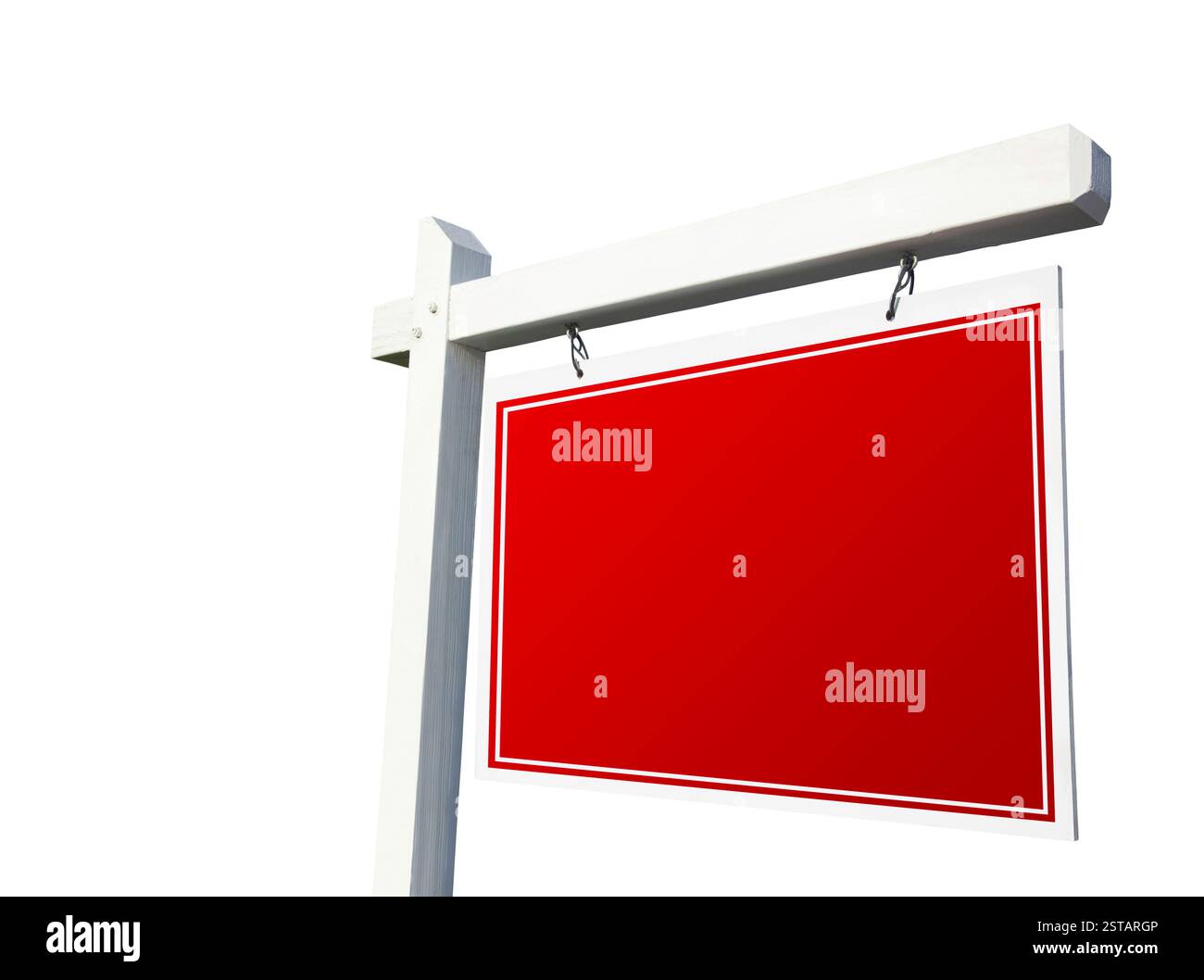 Blank red real estate sign hi-res stock photography and images - Alamy