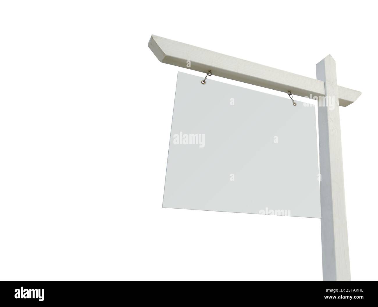 Blank Real Estate Sign Isolated Stock Photo - Alamy