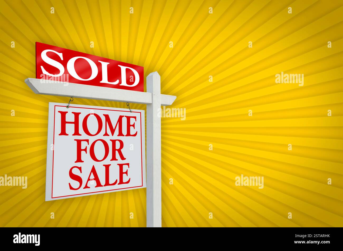 Sold Home for Sale Sign Stock Photo - Alamy