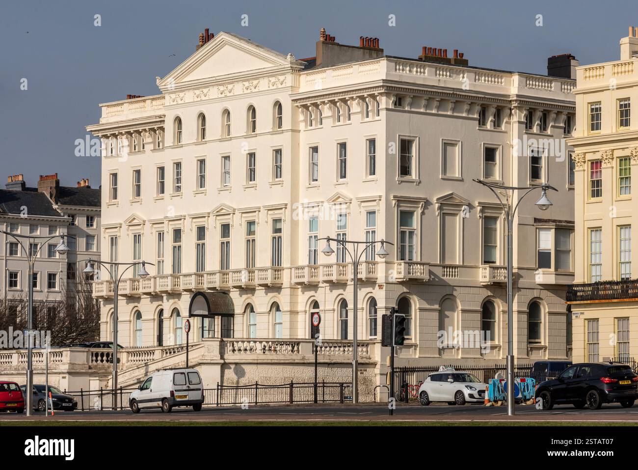 Brighton, February 17th 2025: Bright sunny weather on the Regency ...
