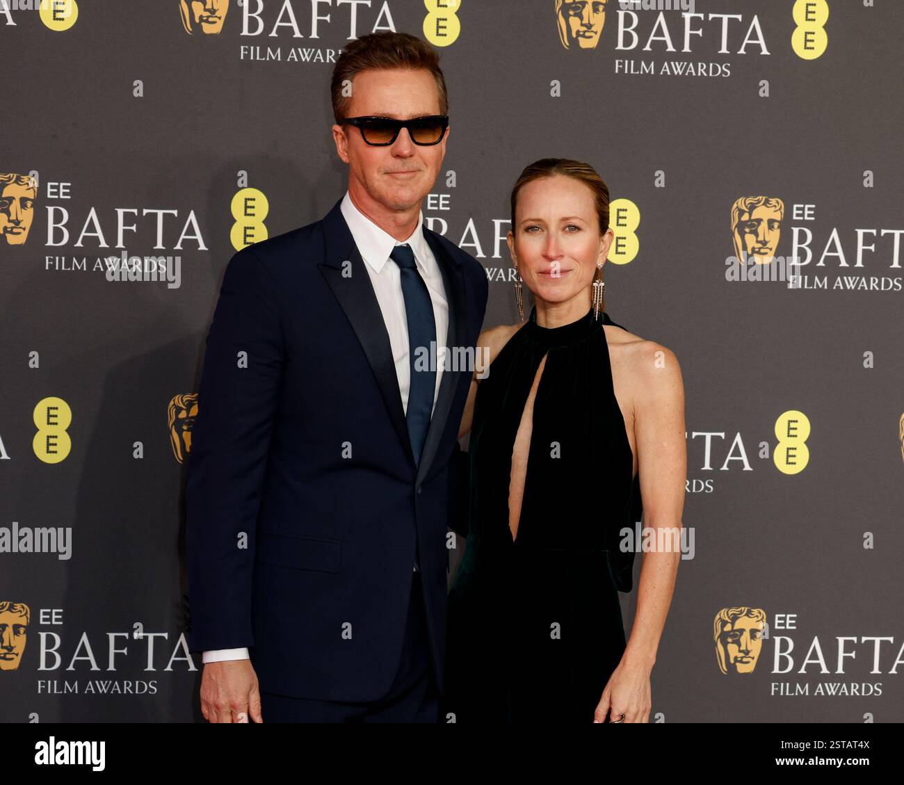 London, UK. 16th Feb, 2025. Edward Norton and Shauna Robertson attend ...