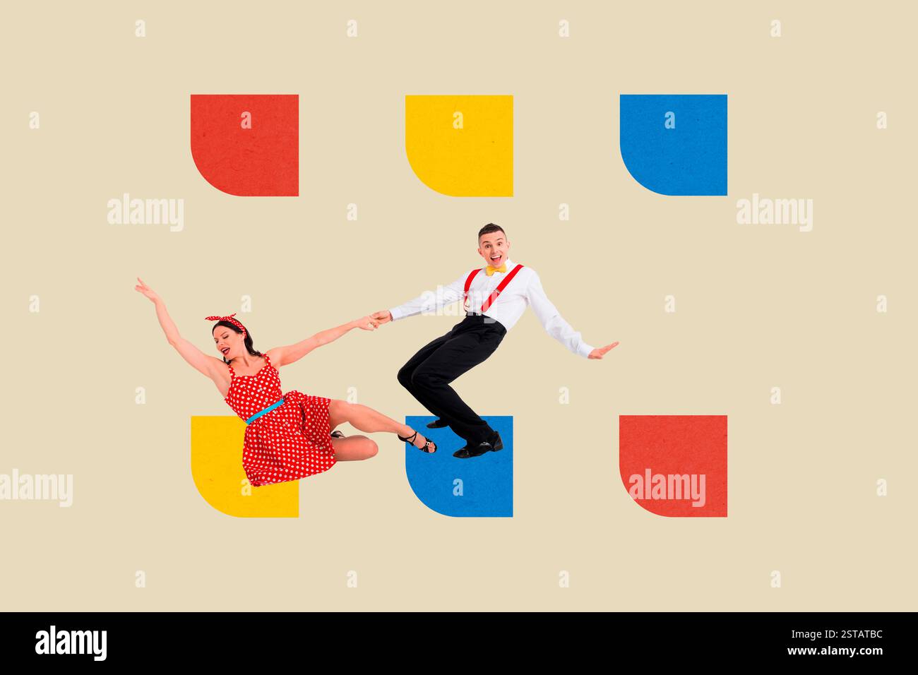 Trend artwork sketch design montage 3D collage of performance rhythm ...