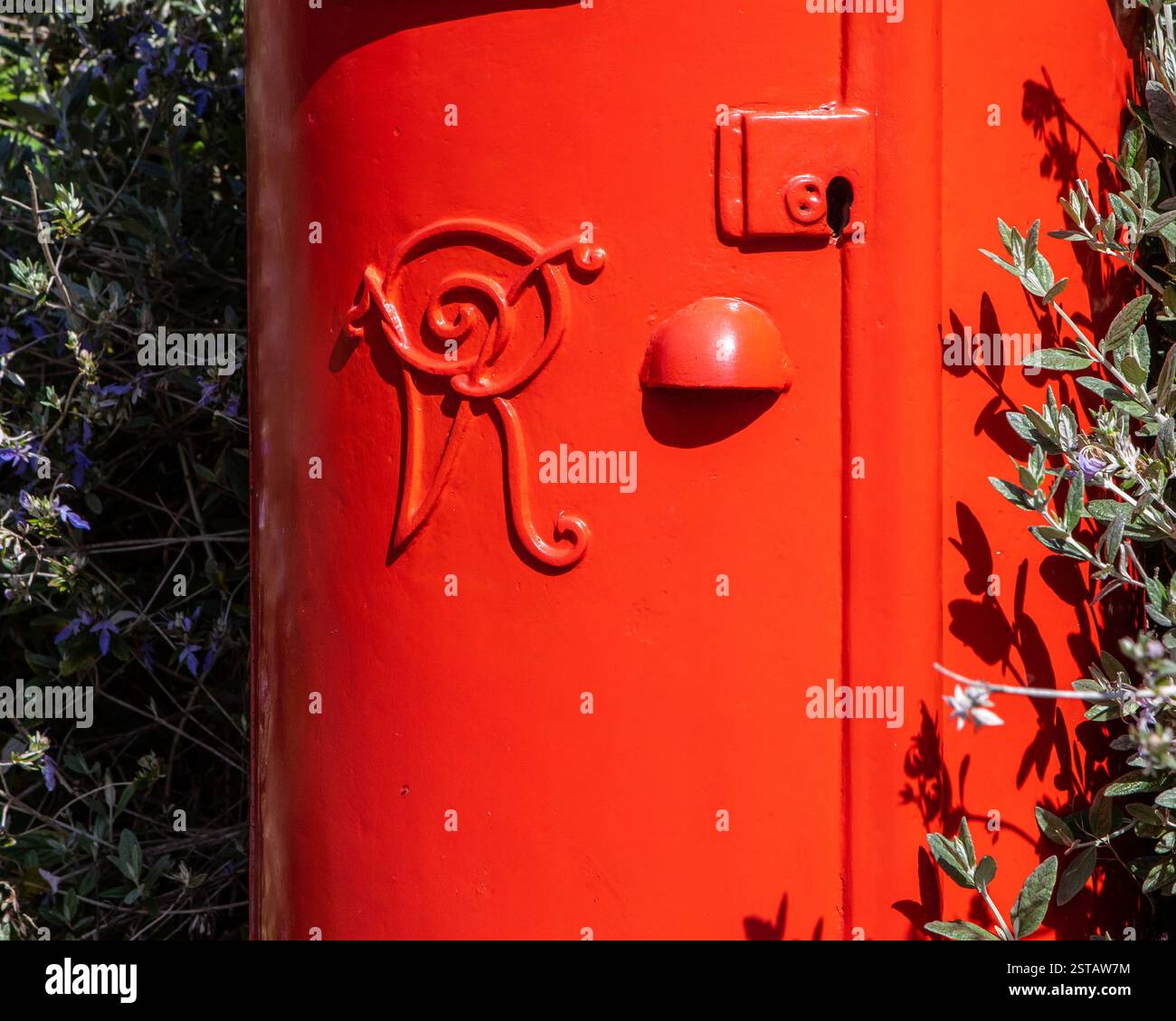 Isle of Wight, UK - May 3rd 2023: Close-up of the cypher of Queen ...