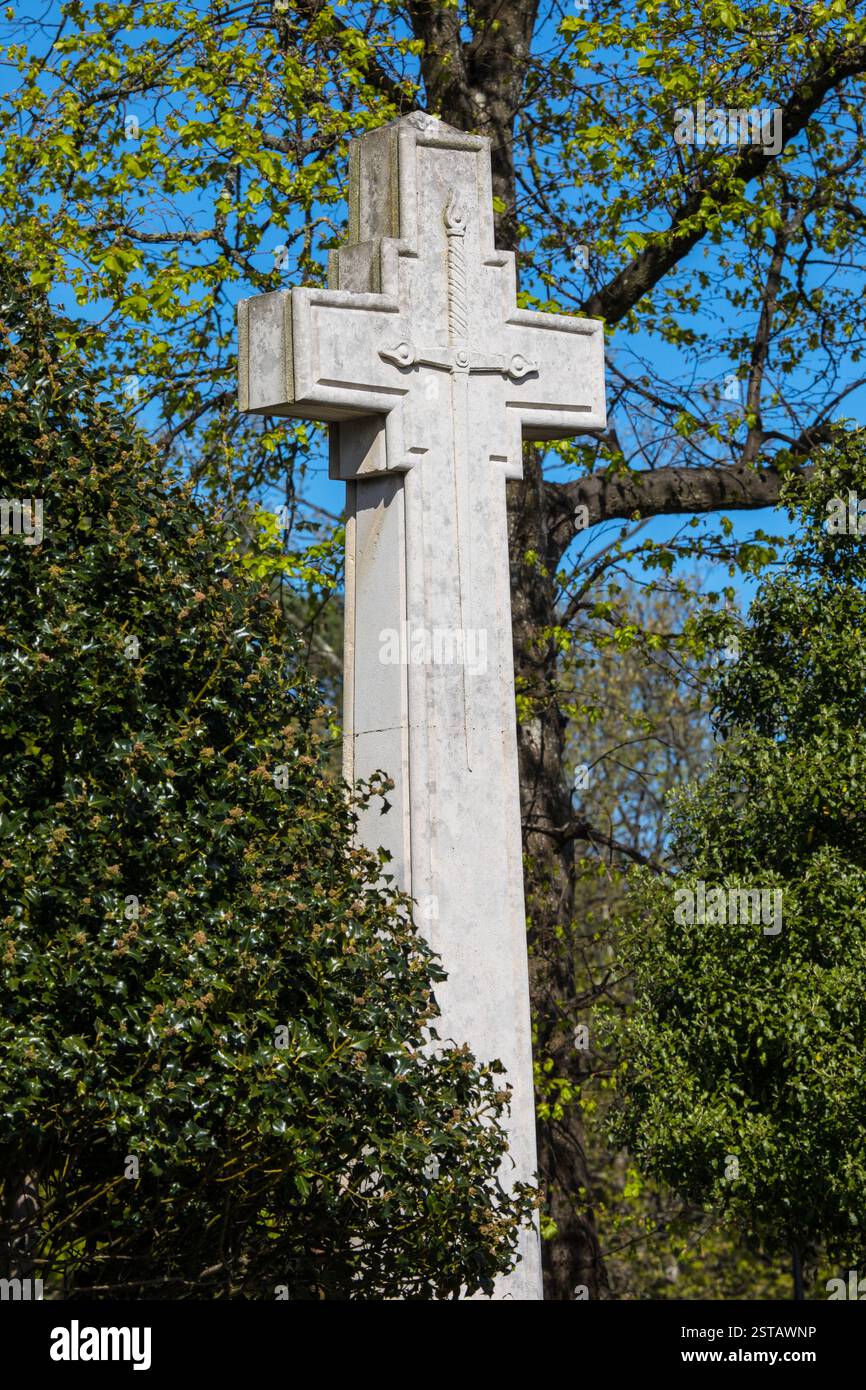 The Shanklin War Memorial in Shanklin Old Village on the Isle of Wight ...