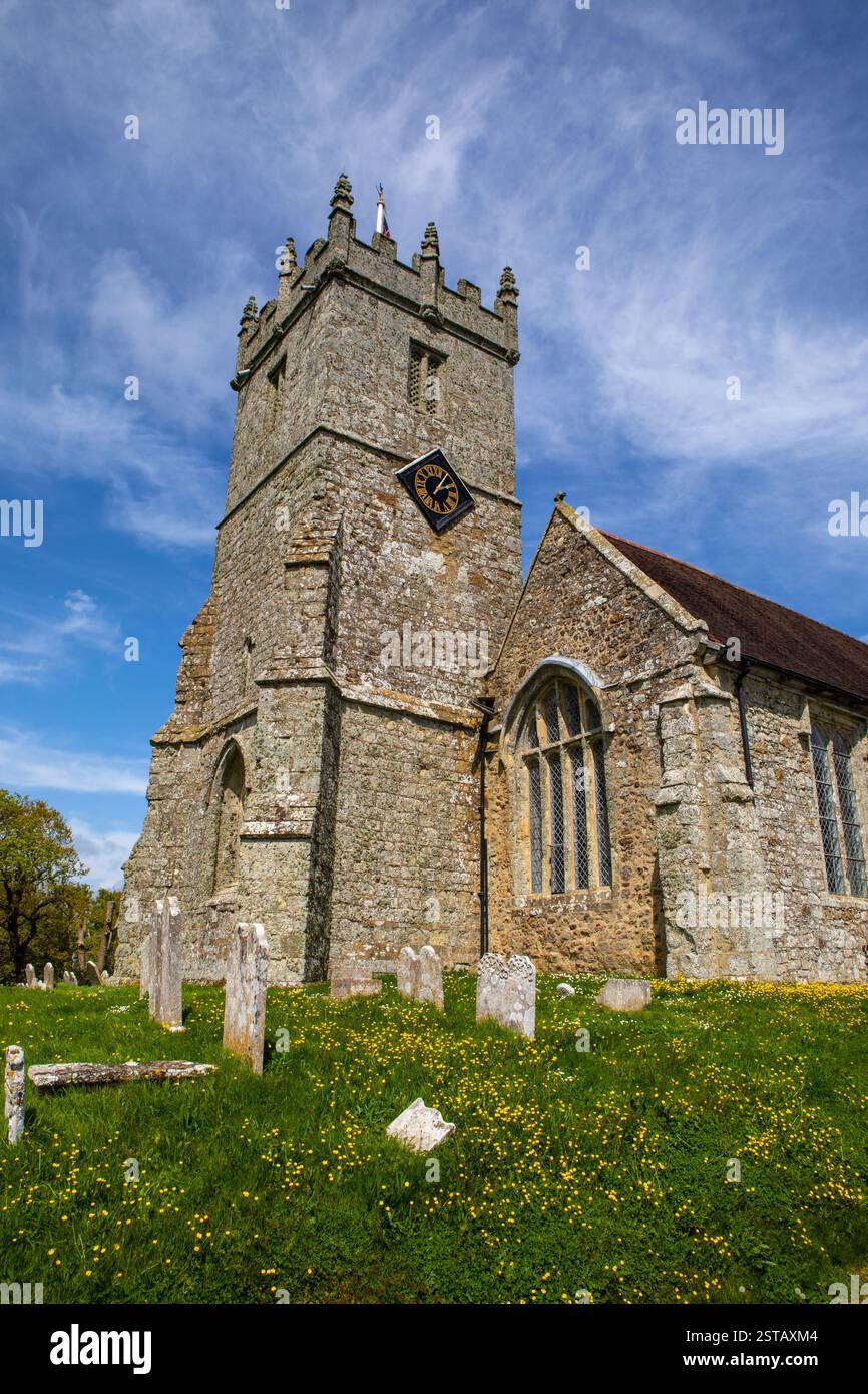 The medieval All Saints Church, located in the beautiful village of ...