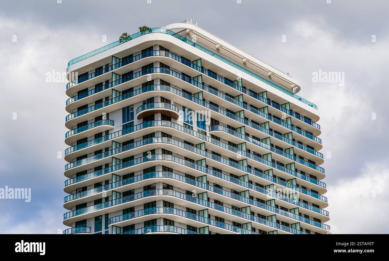 Rest apartment. Residential building multistory architecture ...