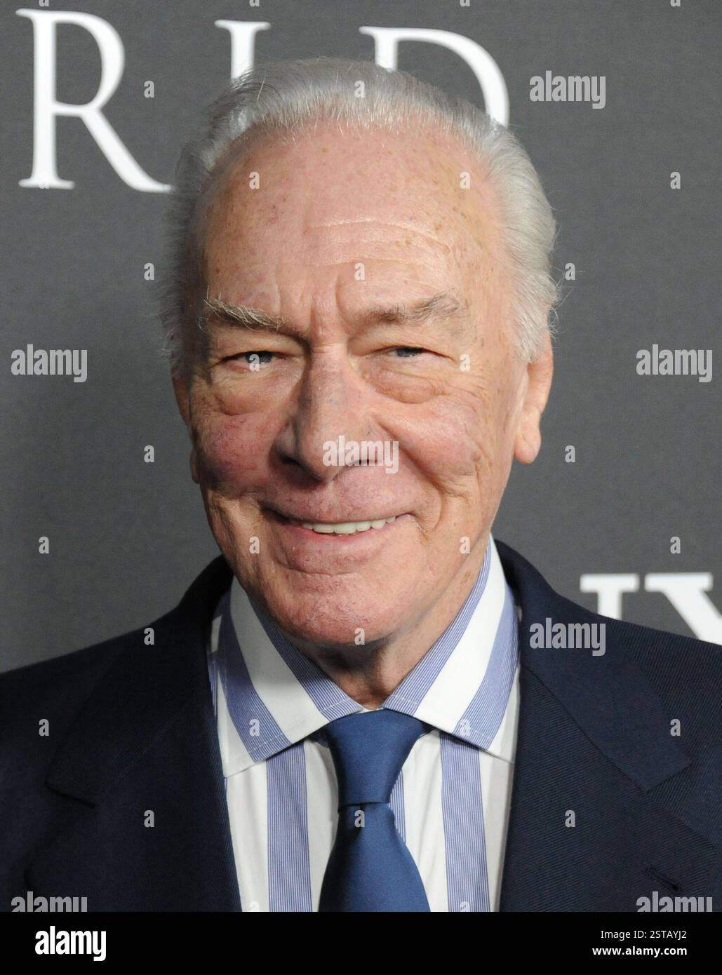 Christopher Plummer arriving at the premiere of Sony Pictures ...