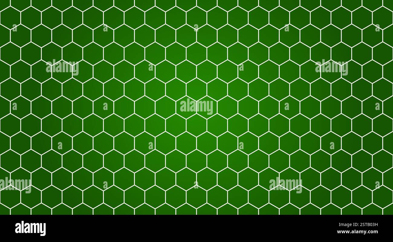 White Football goal net or soccer goal net against grass green ...