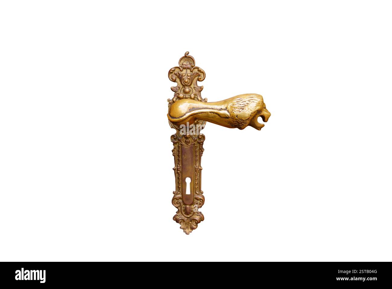 Vintage door handle close up Cut Out Stock Images & Pictures - Alamy