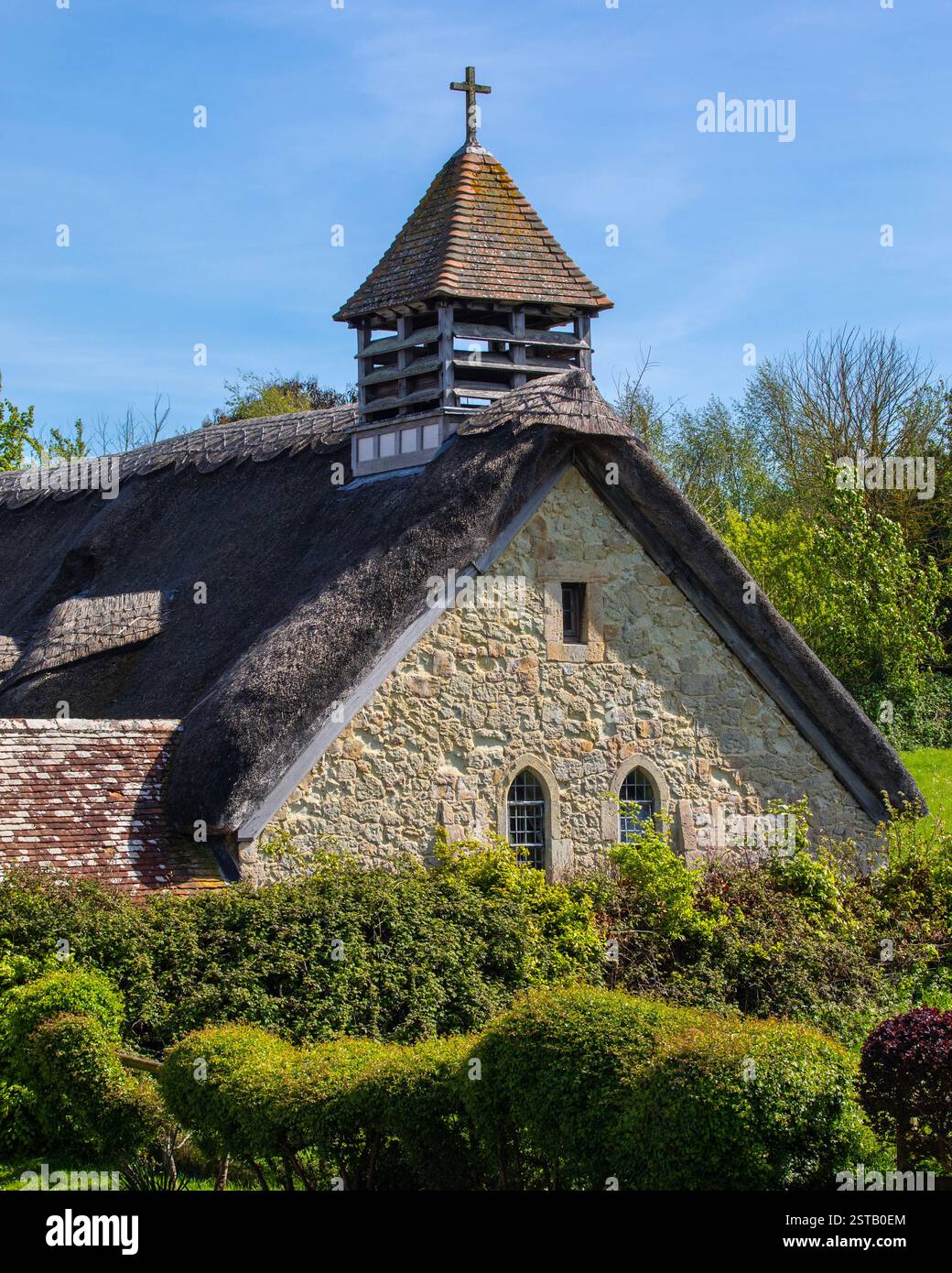 The beautiful St. Agnes Church, located in the village of Freshwater ...