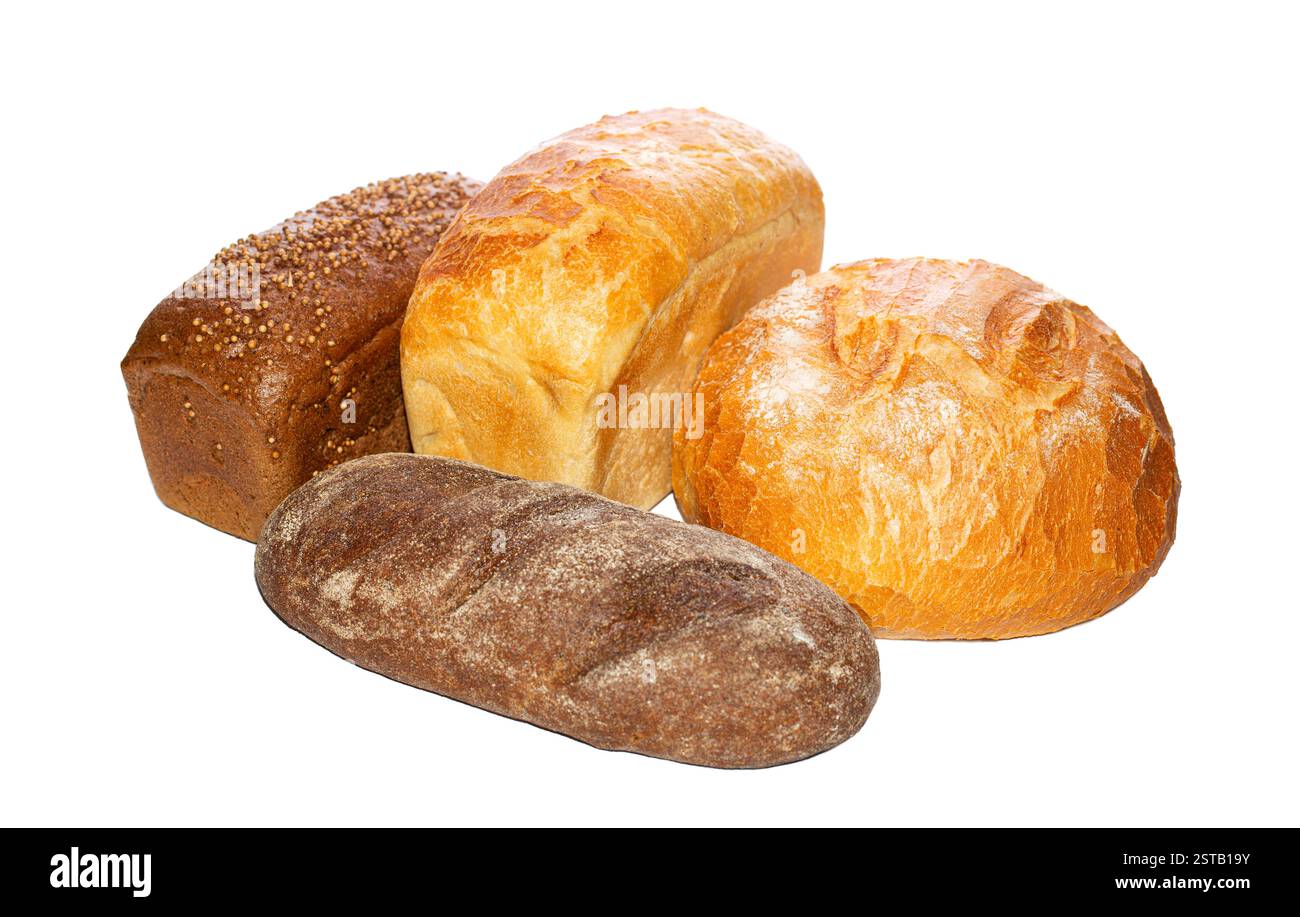 Breads loaf different Cut Out Stock Images & Pictures - Alamy