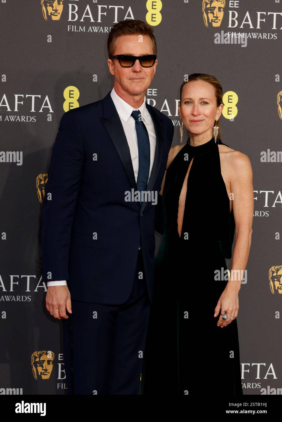 London, UK. 16th Feb, 2025. Edward Norton and Shauna Robertson attend ...