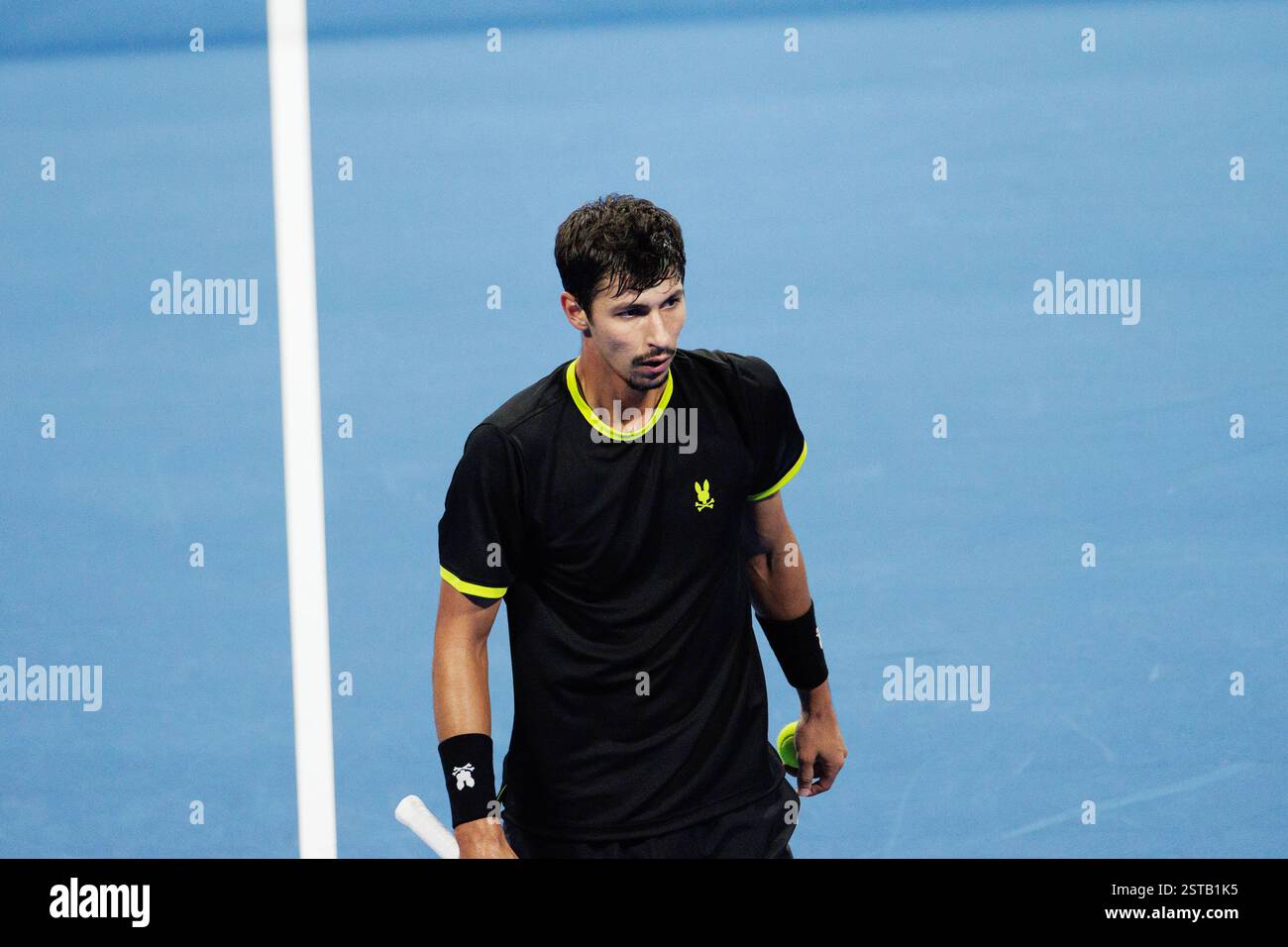 Alexei Popyrin of Australia during the 2025 Qatar ExxonMobil Open, ATP ...