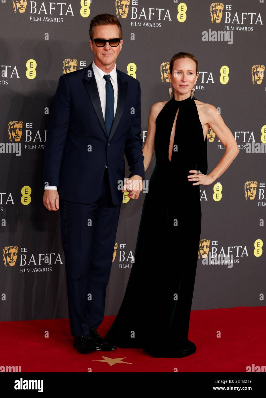 London, UK. 16th Feb, 2025. Edward Norton and Shauna Robertson attend ...