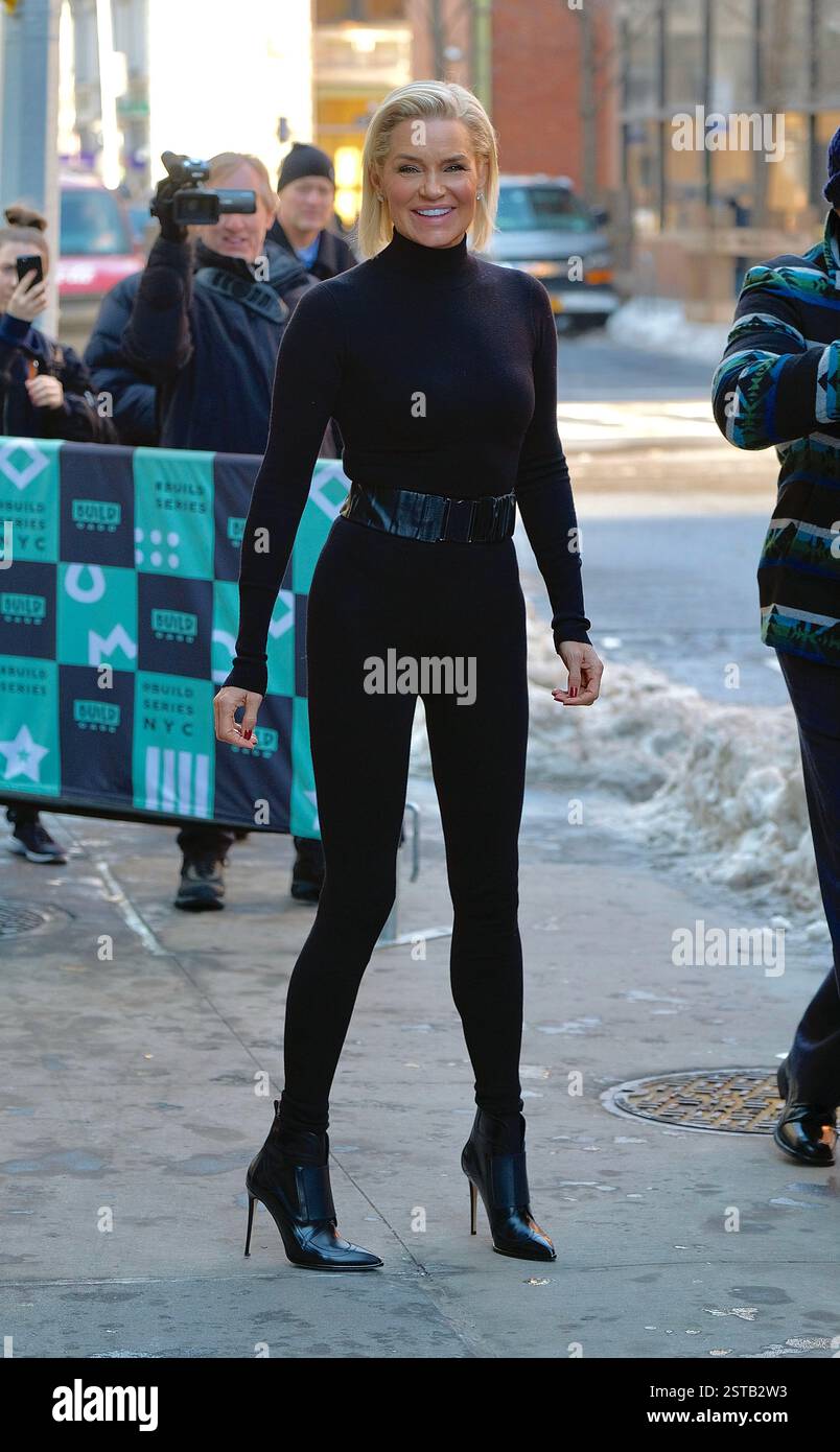 Model Yolanda Hadid made an appearance at Build Series on January 10 ...