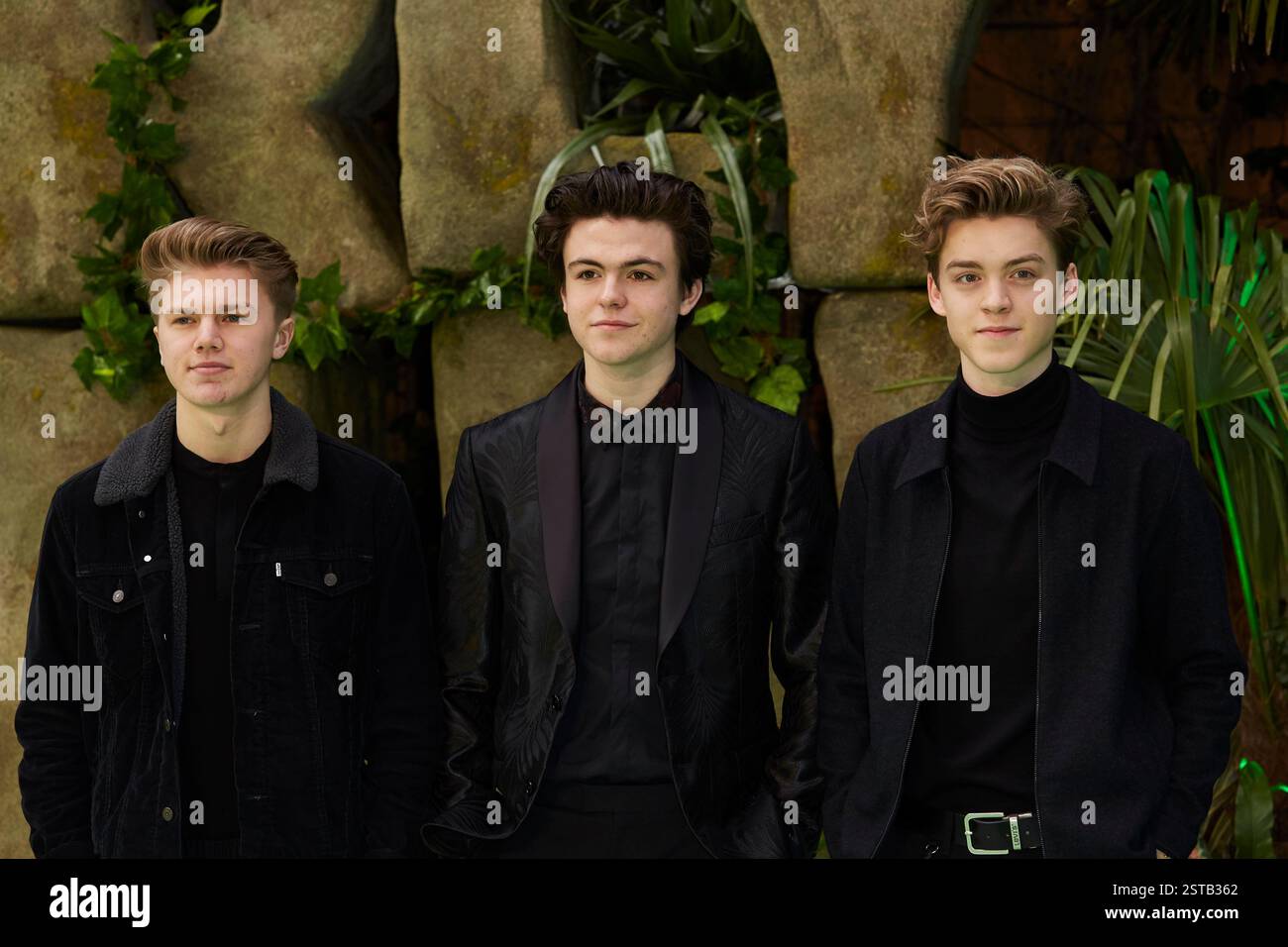 George Smith, Blake Richardson and Reece Bibby of New Hope Club attend ...