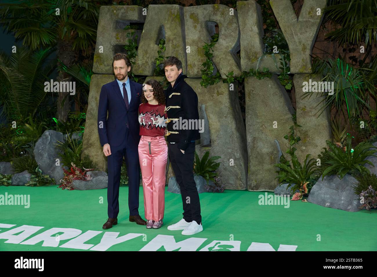 Tom Hiddleston, Maisie Williams and Eddie Redmayne attend the 'Early ...