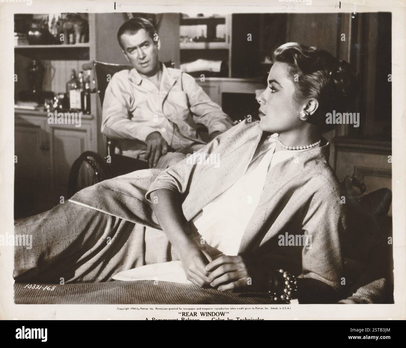 Rear Window (Paramount, 1954). James Stewart, Grace Kelly, Directed By ...
