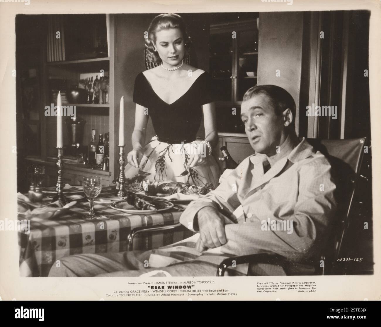 Rear Window (Paramount, 1954). James Stewart, Grace Kelly, Directed By ...