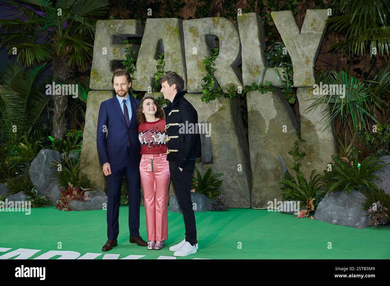 Tom Hiddleston, Maisie Williams and Eddie Redmayne attend the 'Early ...