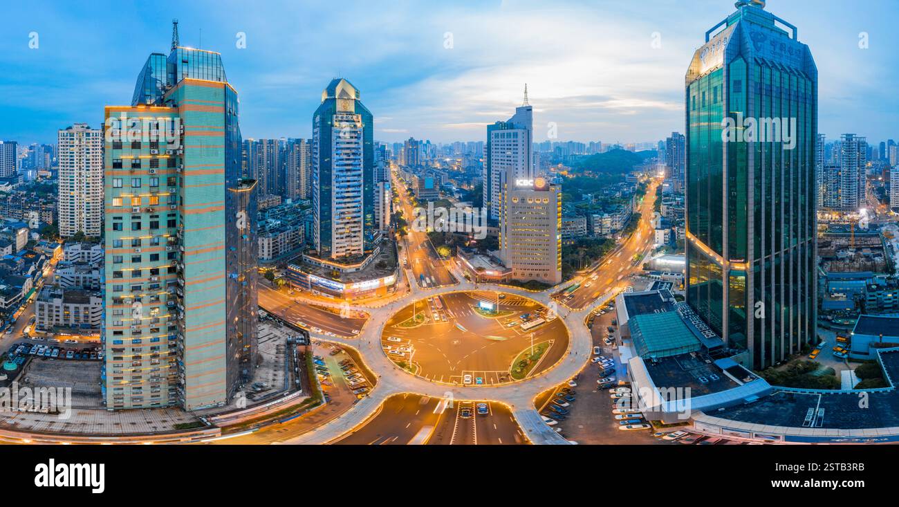 Night view of Wenzhou City, Zhejiang Province, China Stock Photo - Alamy