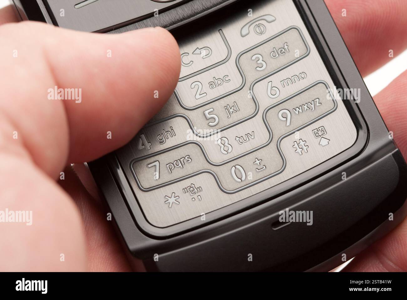Male Hand Holding Grey Cell Phone Image Stock Photo - Alamy