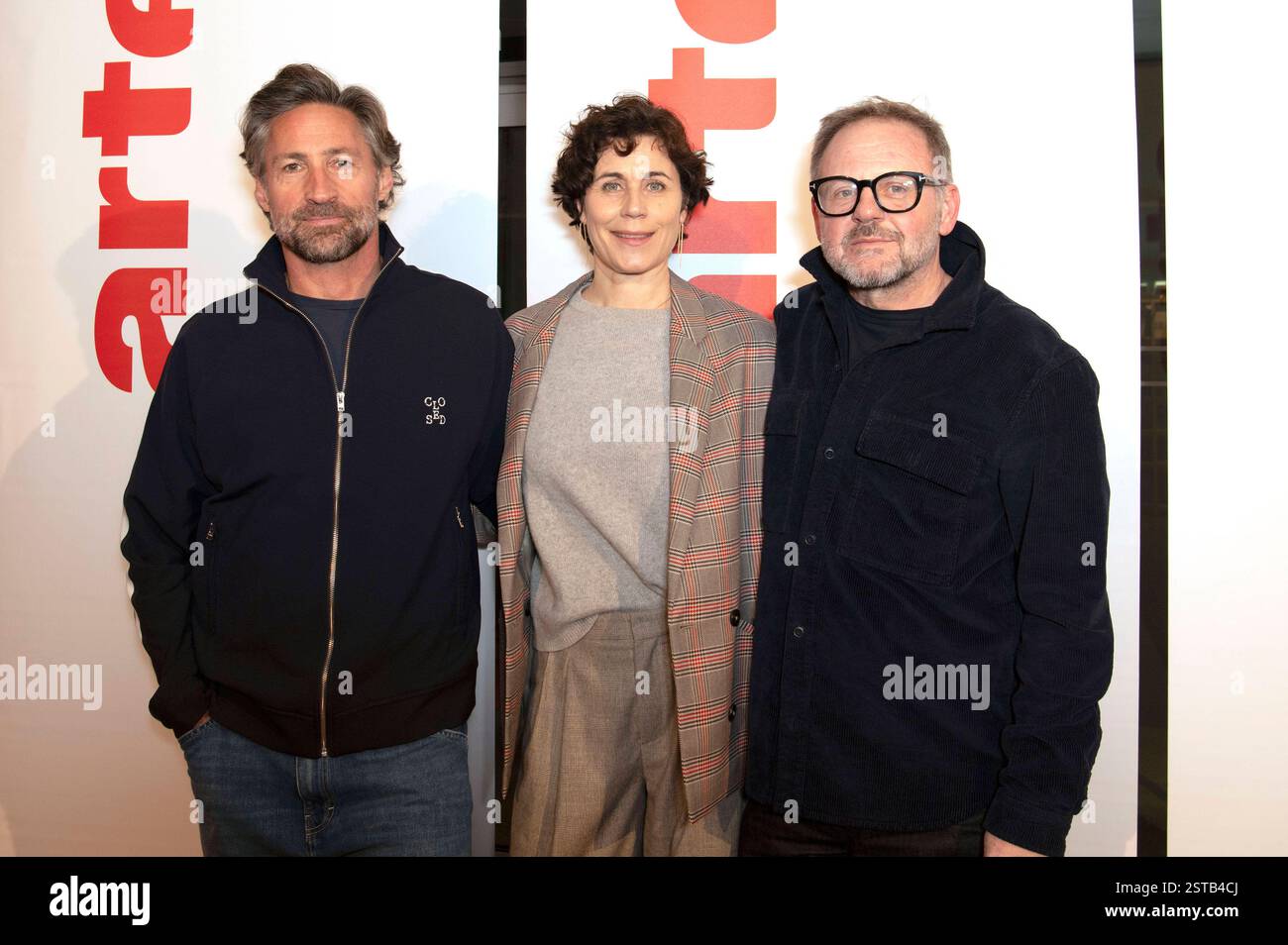 Benjamin Sadler, Nina Kunzendorf und Samuel Finzi beim ARTE Empfang im ...