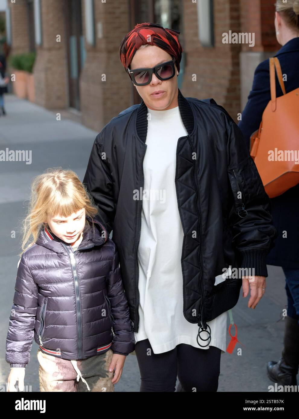 Singer Pink walks in Tribeca with her daughter Willow Sage Hart on ...