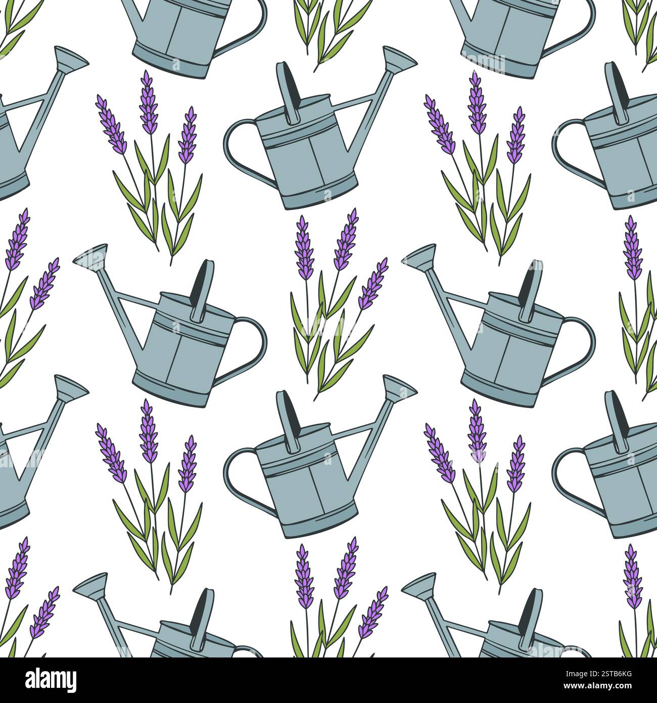 Work in spring garden and vegetable garden, planting and watering ...