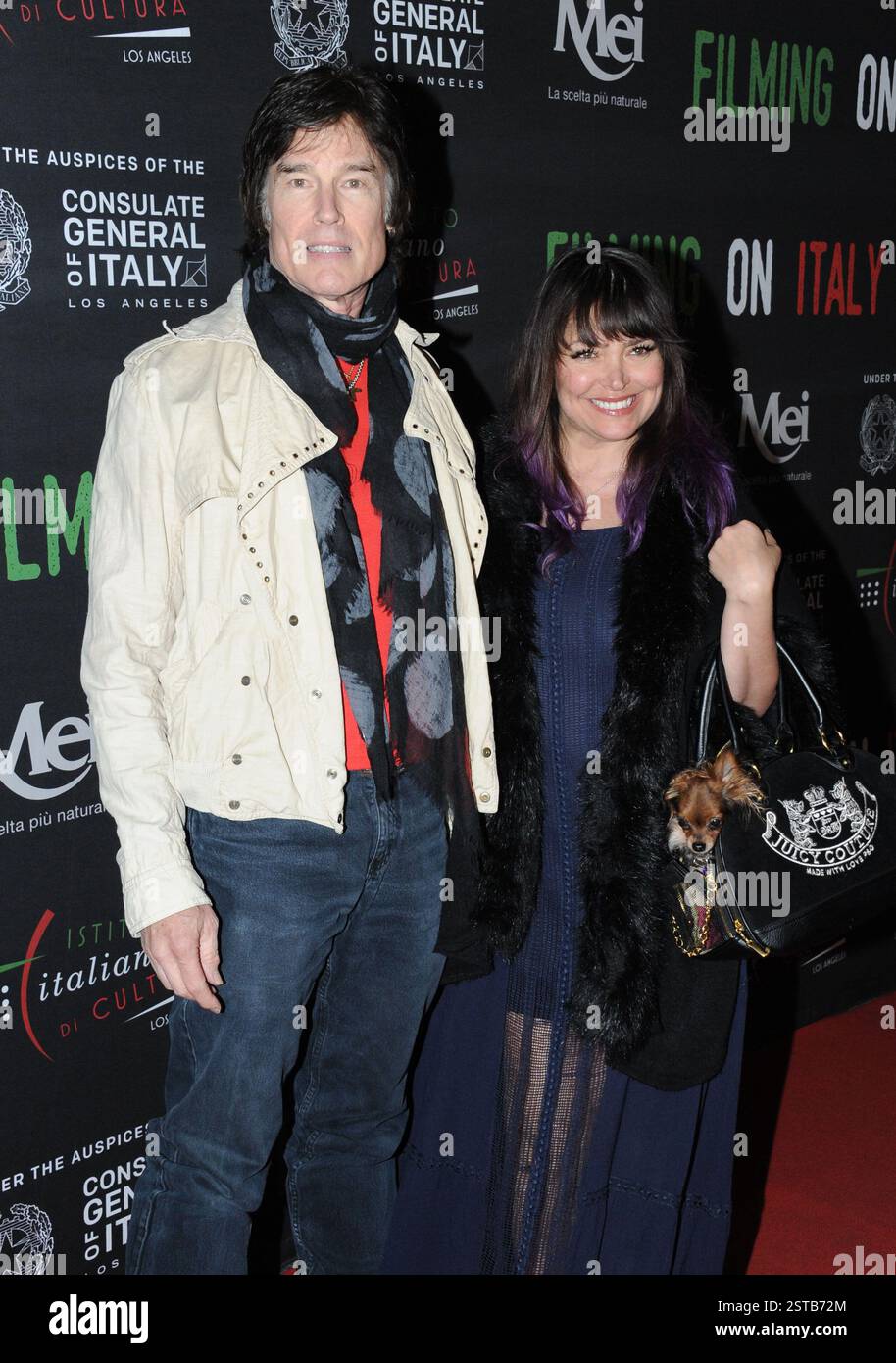 Ronn Moss and Devin DeVasquez arriving at the 'Filming in Italy Awards ...
