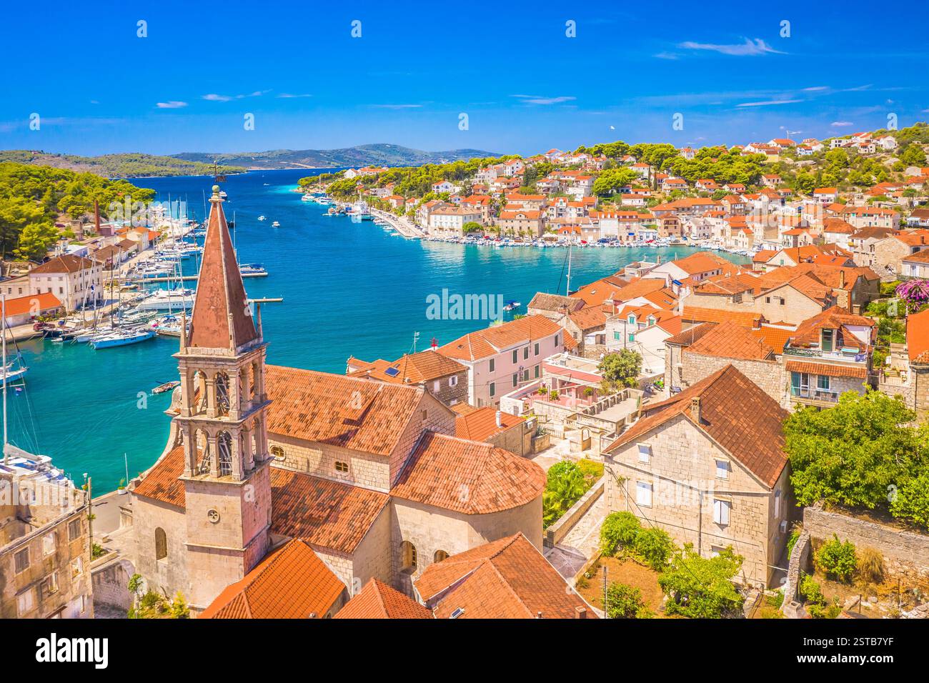 A picturesque view of Milna, a traditional fishing village on Brac ...