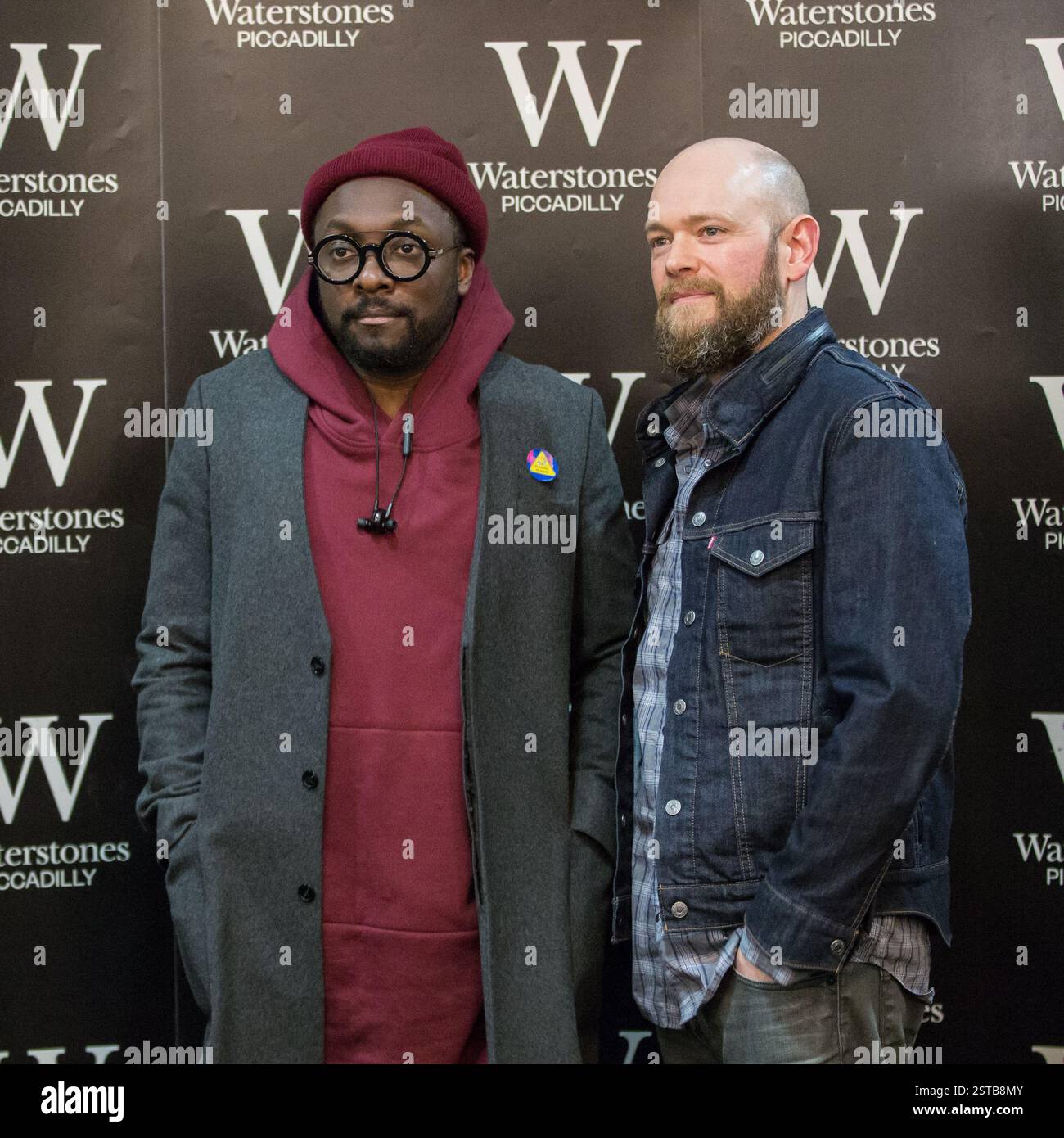 will.i.am and Brian David Johnson at Waterstones Piccadilly Stock Photo ...