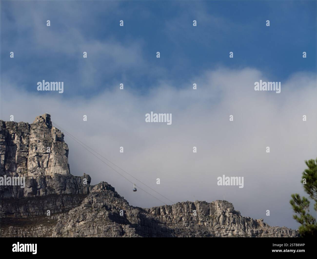 table mountain cable way in cape town, south africa Stock Photo - Alamy