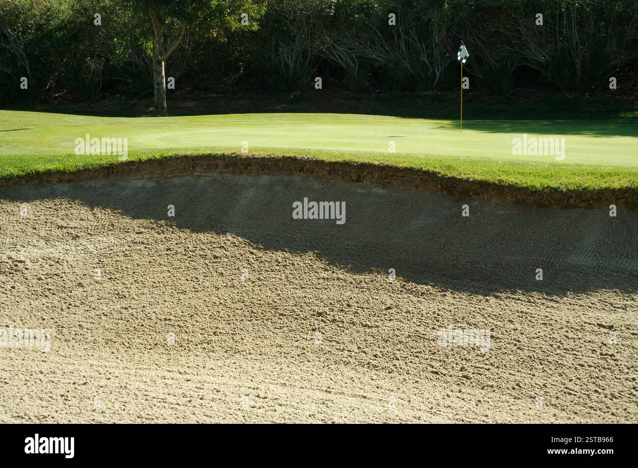 Abstract of Golf Course Bunkers Stock Photo - Alamy
