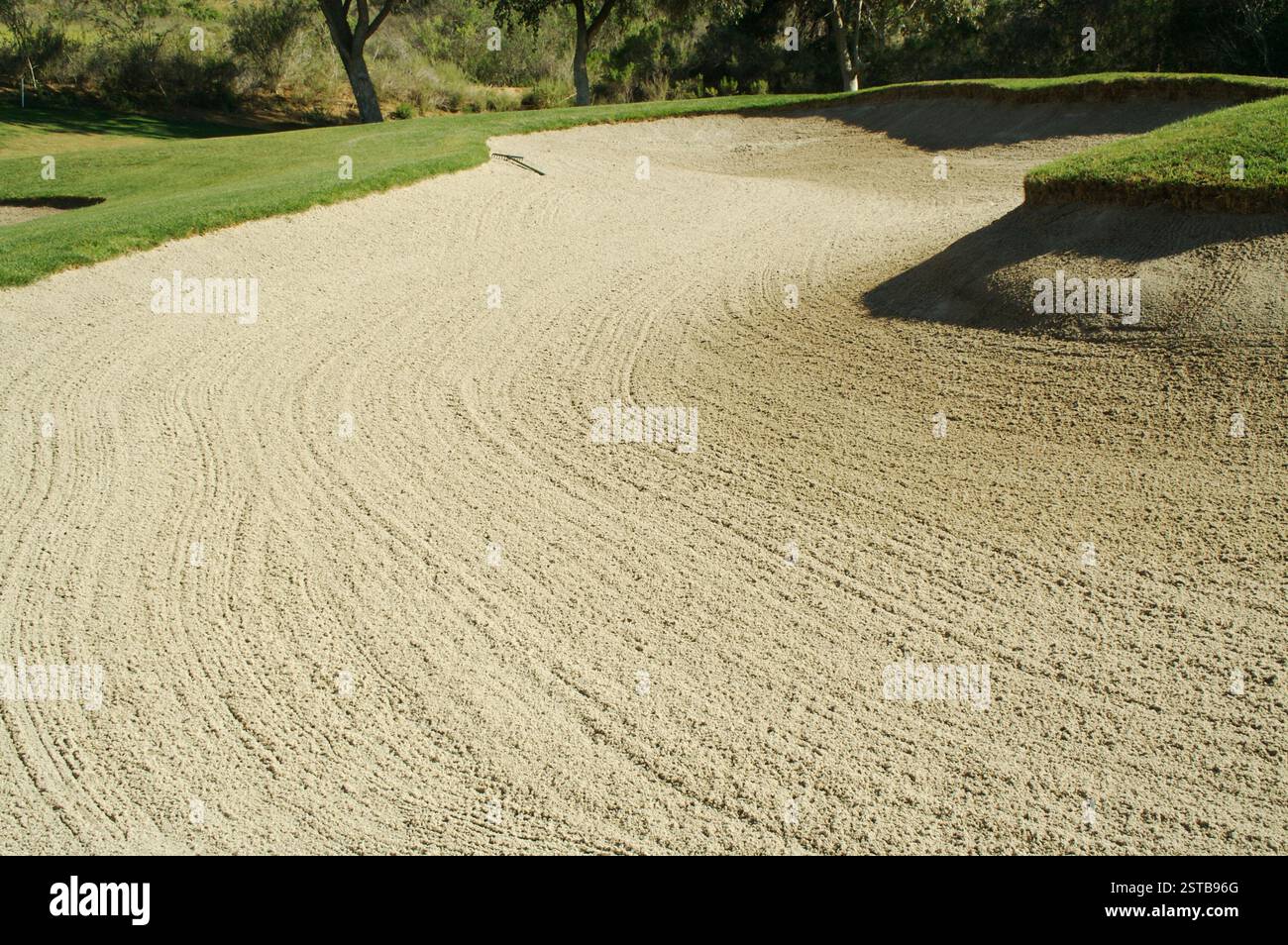 Abstract of Golf Course Bunkers Stock Photo - Alamy