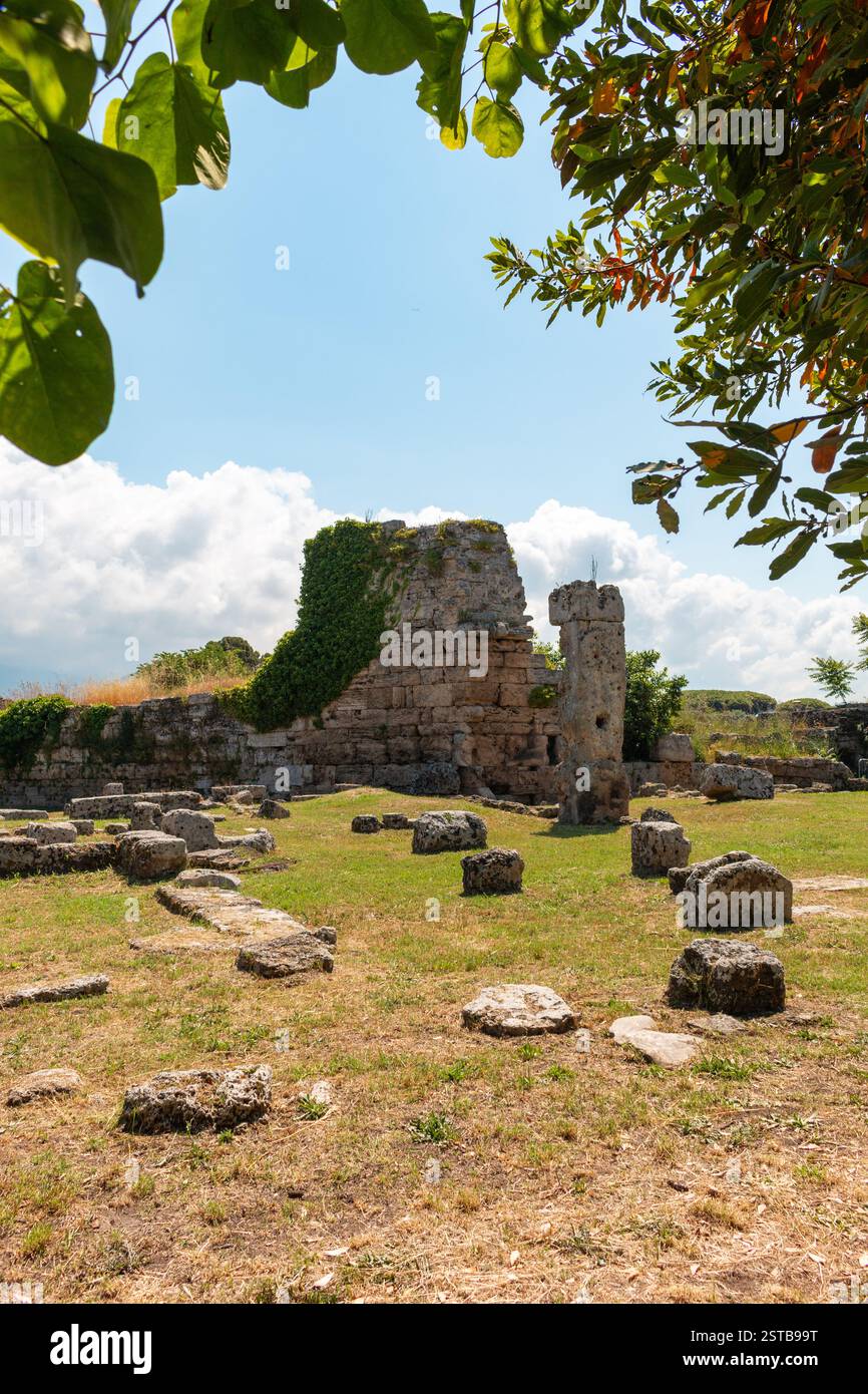 View toward the Porta Giustizia or Gate of Justice, one of the four ...