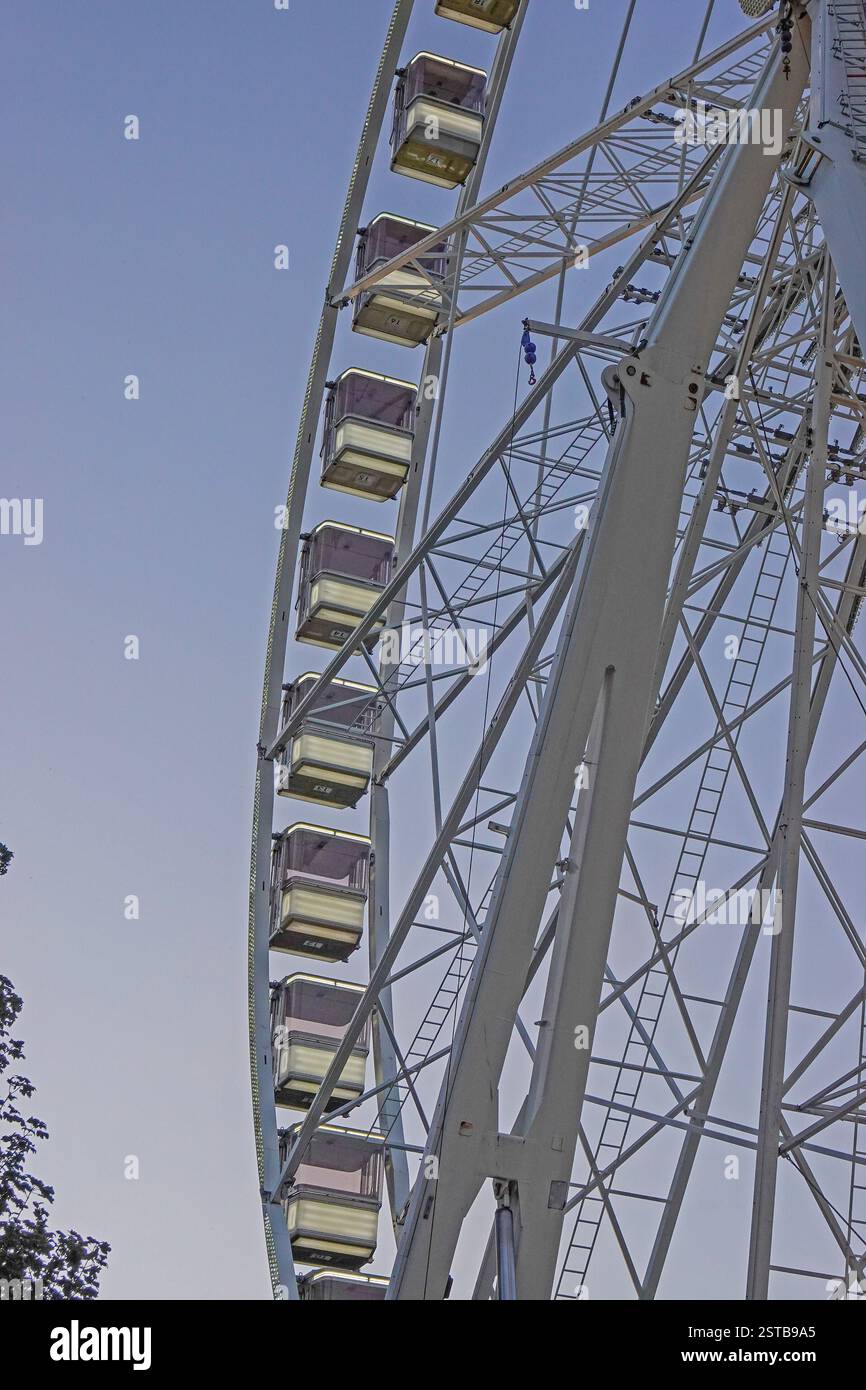 Hungary, Budapest, the Budapest Wheel is a 65-meter high ferris wheel ...