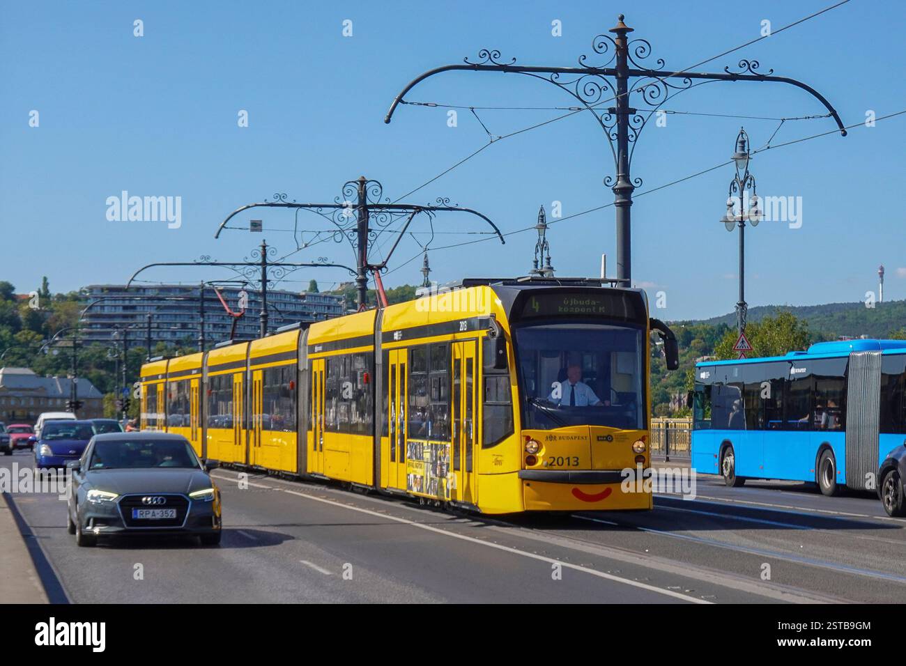 Hungary, Budapest, The tram network of Budapest is part of the mass ...