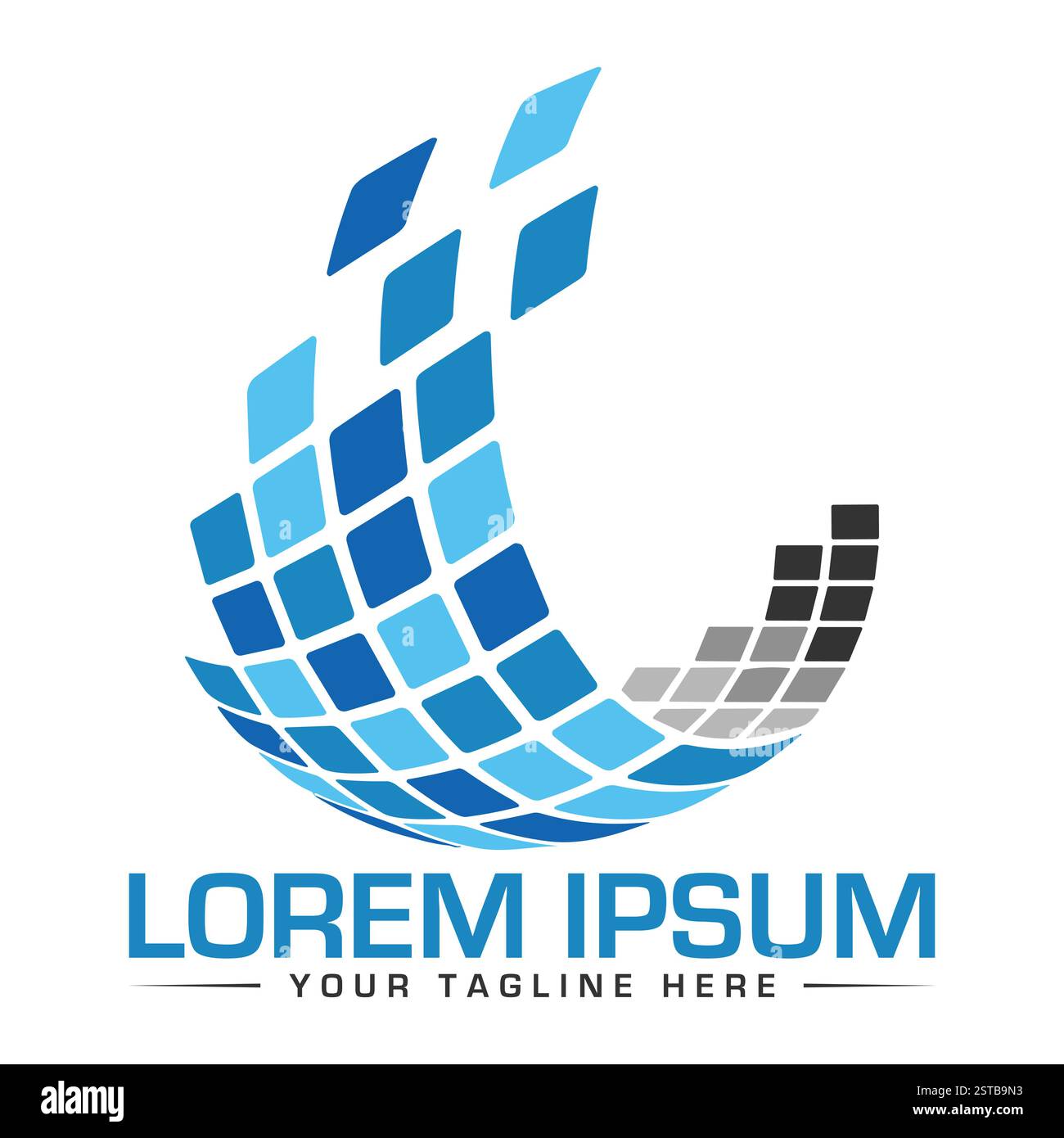 Tech Logo Design Stock Vector Image & Art - Alamy