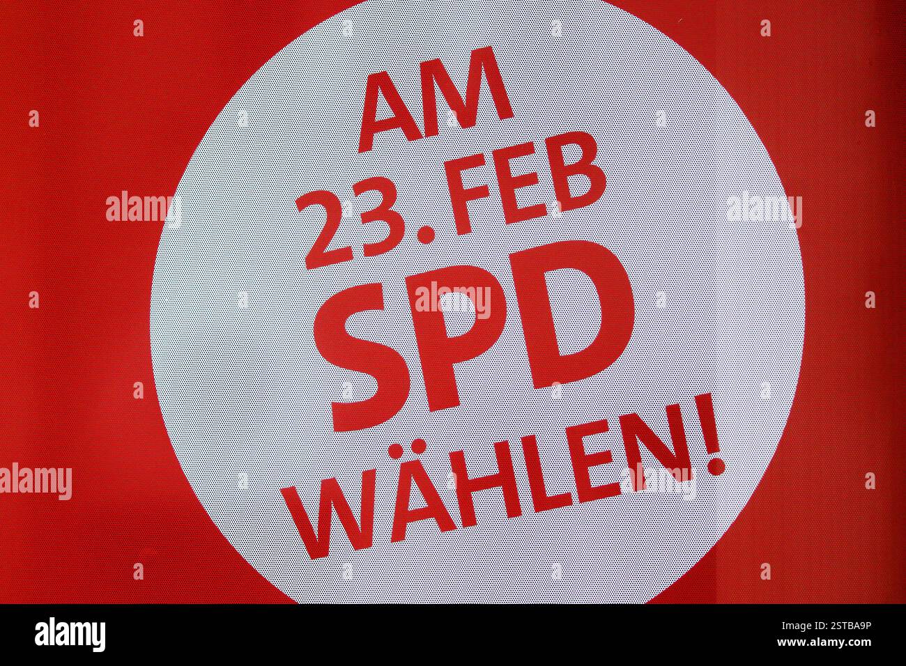 Wahlwerbung der Partei SPD - Deutschland, GER, DEU, Germany, Marburg ...