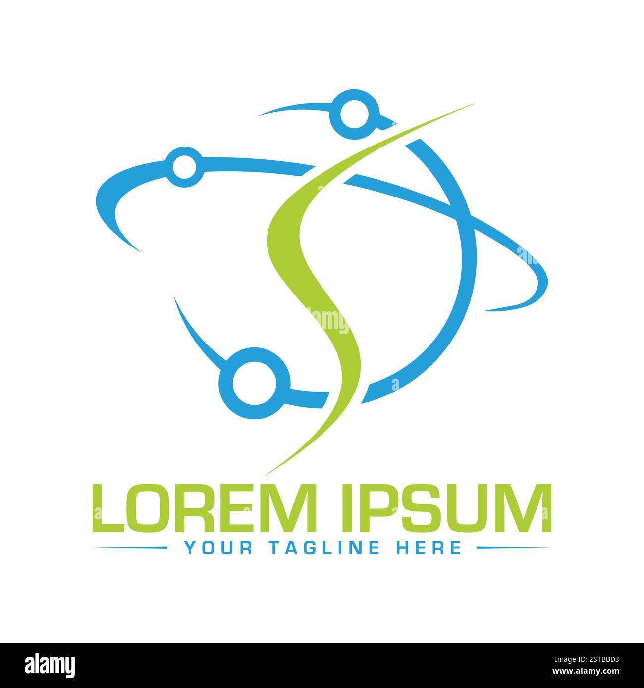 Tech Logo Design Stock Vector Image & Art - Alamy