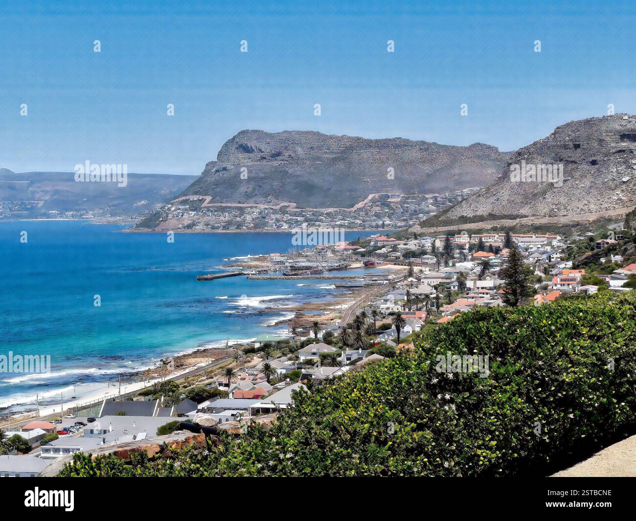 Kalk Bay village is located in the Western Cape of South Africa, with ...