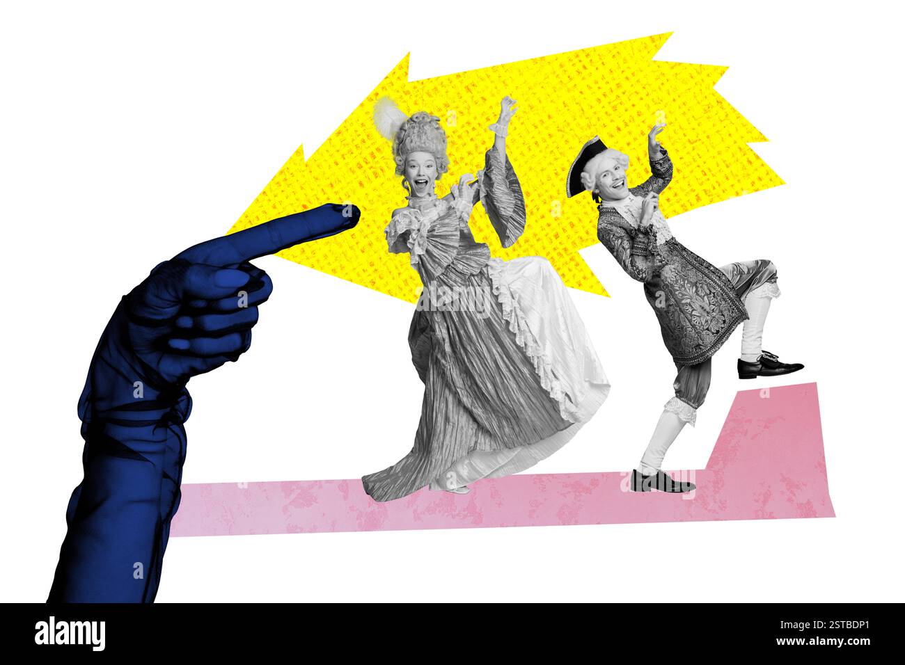 Trend artwork photo collage of historical drama rococo style opulence ...