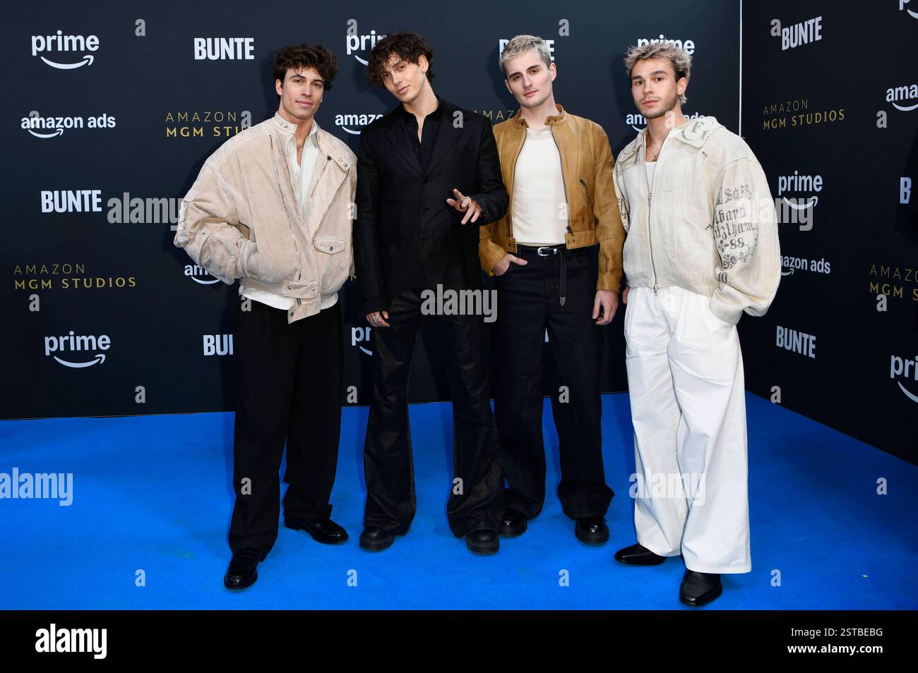 Tim Schäcker, Bene Schulz, Luis Freitag und Julien Brown von den ...