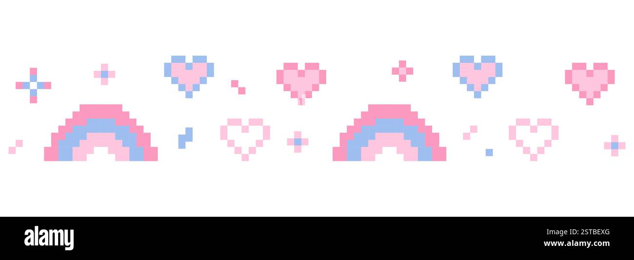 Pixel star sparkle cute retro 8 bit sparkle set. Shiny pink game pixel ...
